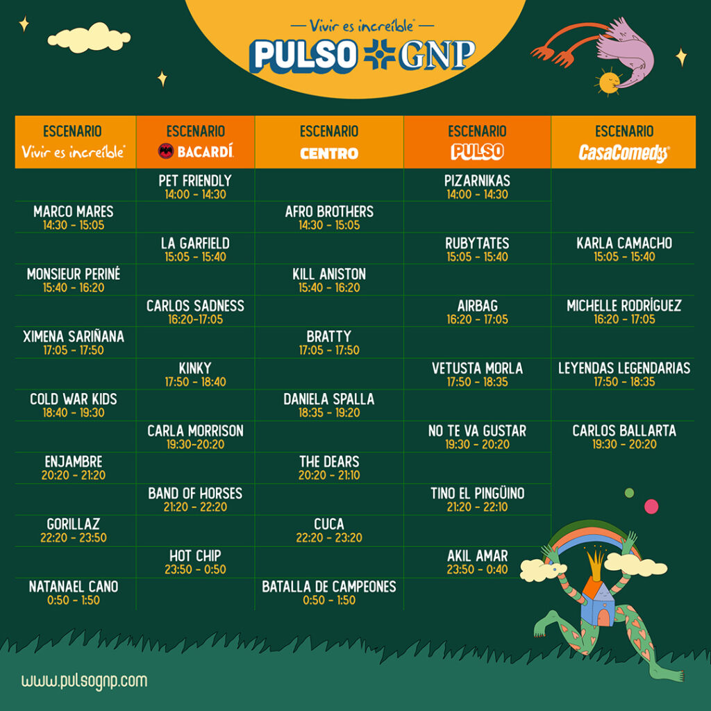 Pulso GNP 2022 – Mapa, Horarios, Actividades y App - Rutas Alternas