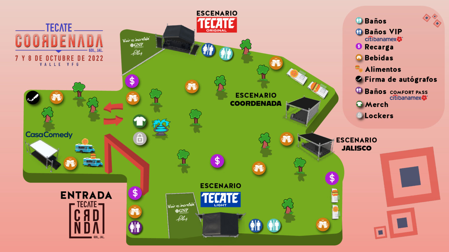 Tecate Coordenada 2022 – Mapa, Horarios, Estacionamiento, App y Actividades - Rutas Alternas