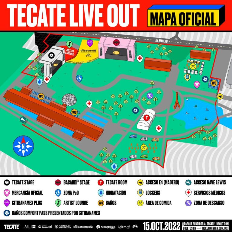 Tecate Live Out 2022 – Mapa, Horarios, Playlist y Actividades - Rutas ...